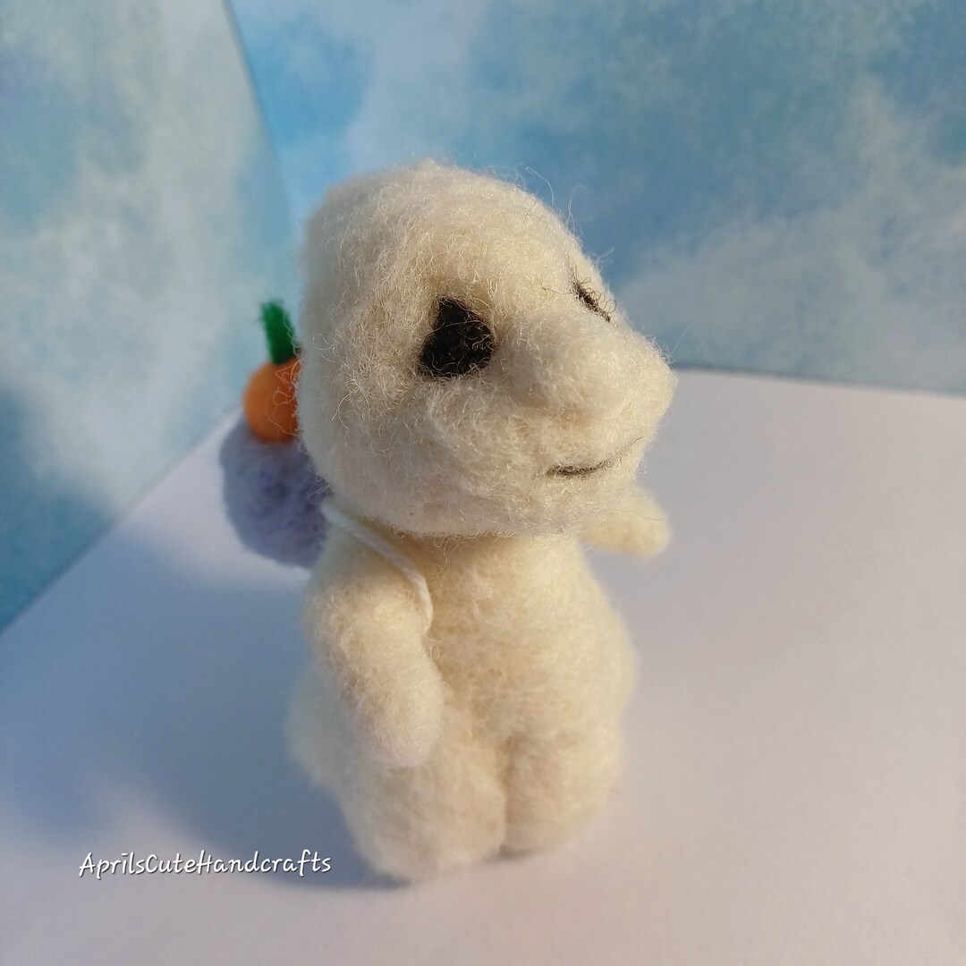 Friendly Ghost, Handmade Needle Felted Ghost, Soft Wool Miniature ...