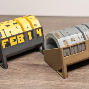 Cryptic Calendar Two Color 3d Print - Etsy