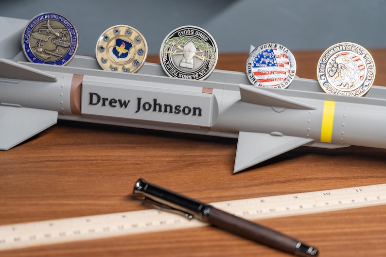 AIM-120 Missile Challenge Coin Display - Challenge Coin Holder - Etsy