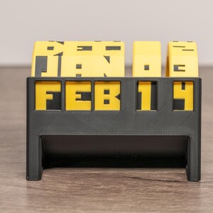 Cryptic Calendar Two Color 3d Print - Etsy