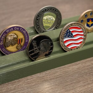 Three Row Challenge Coin Display - Challenge Coin Holder - Etsy