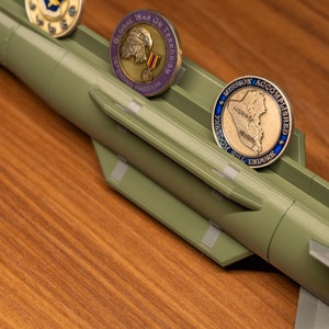 PAC-3 MSE Missile Challenge Coin Display - Challenge Coin Holder - Etsy