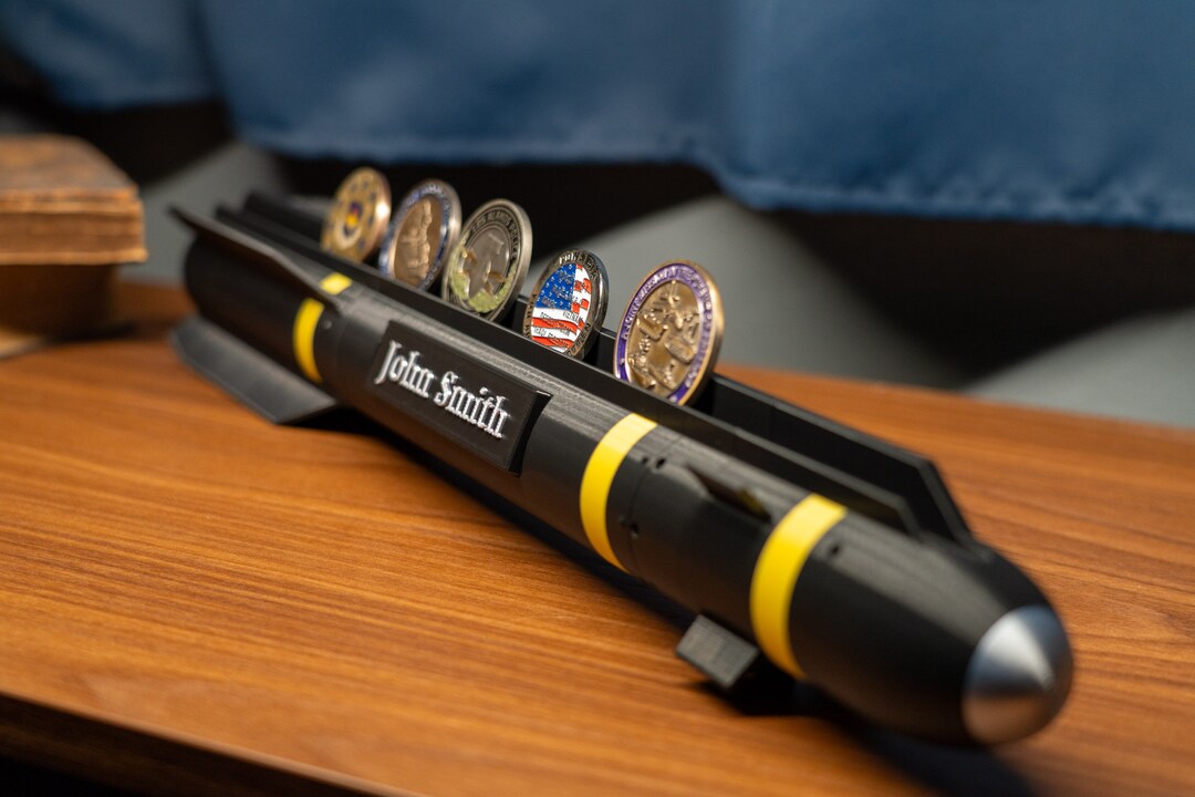 Hellfire Missile Challenge Coin Display - Challenge Coin Holder - Etsy