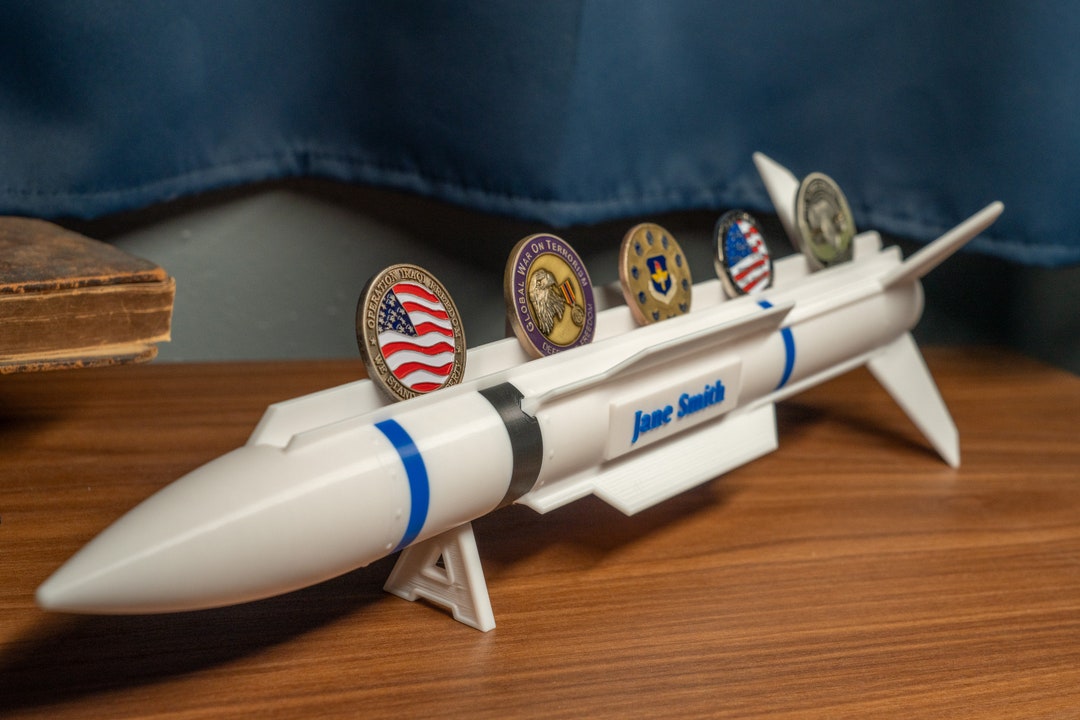 SM-2 Missile Challenge Coin Display - Challenge Coin Holder - Etsy