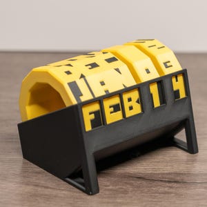 Cryptic Calendar Two Color 3d Print - Etsy