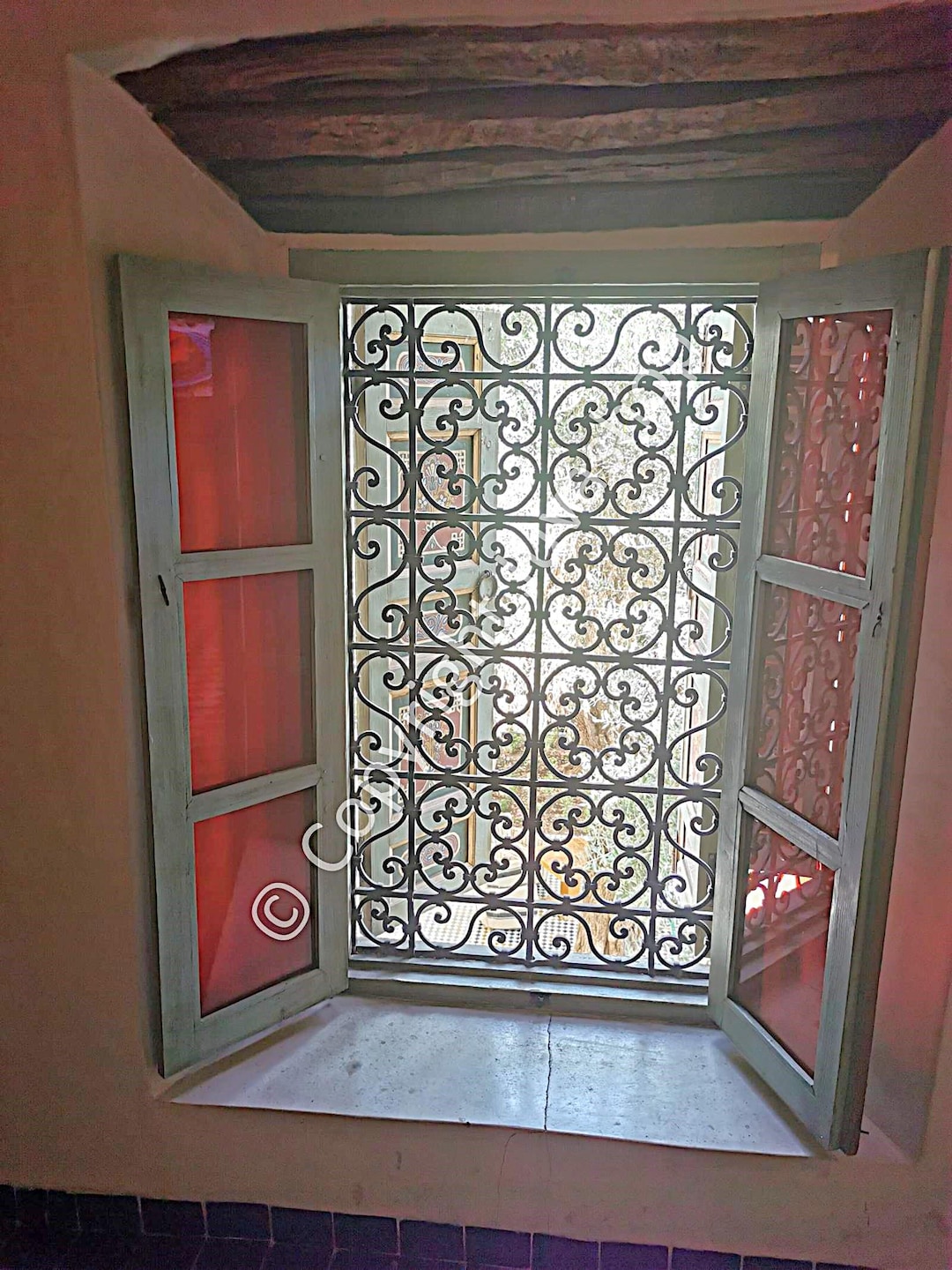 Custom-made, Moroccan Craftsmanship, Decorative or Defensive Window ...