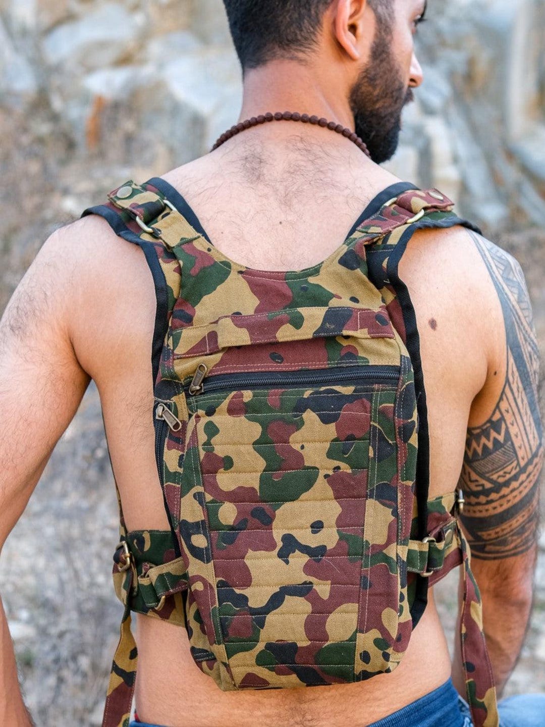 Titantrek Backpack ,camo Tactical Chest Backpack for Men – Adjustable L ...