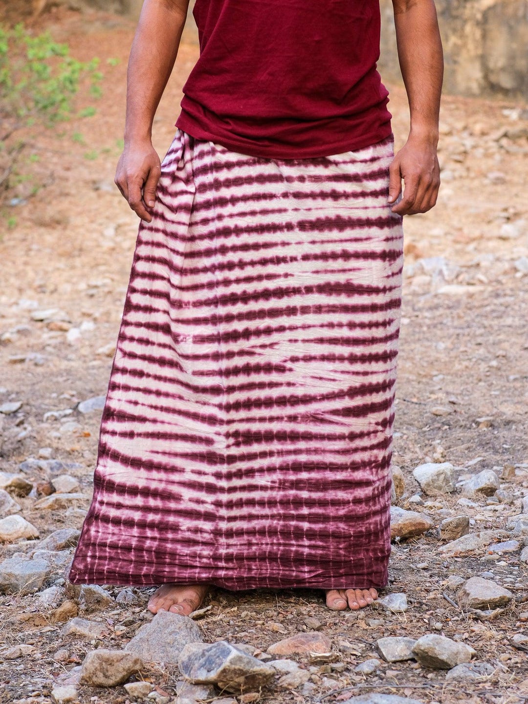 Anuvrata Dhoti: Tie-dye Indian Boho Style Garment - Etsy