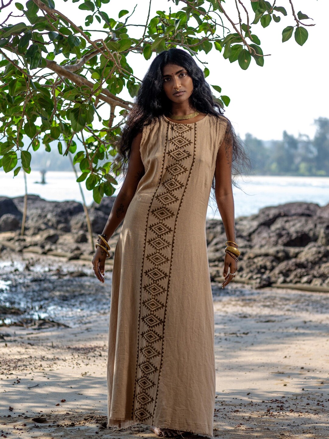 Boho Dress Women Dress Cotton Dress Short Dress Bohemian Dress Party ...