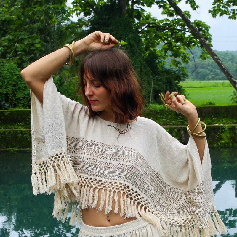 Crochet Tshirt Poncho - Etsy