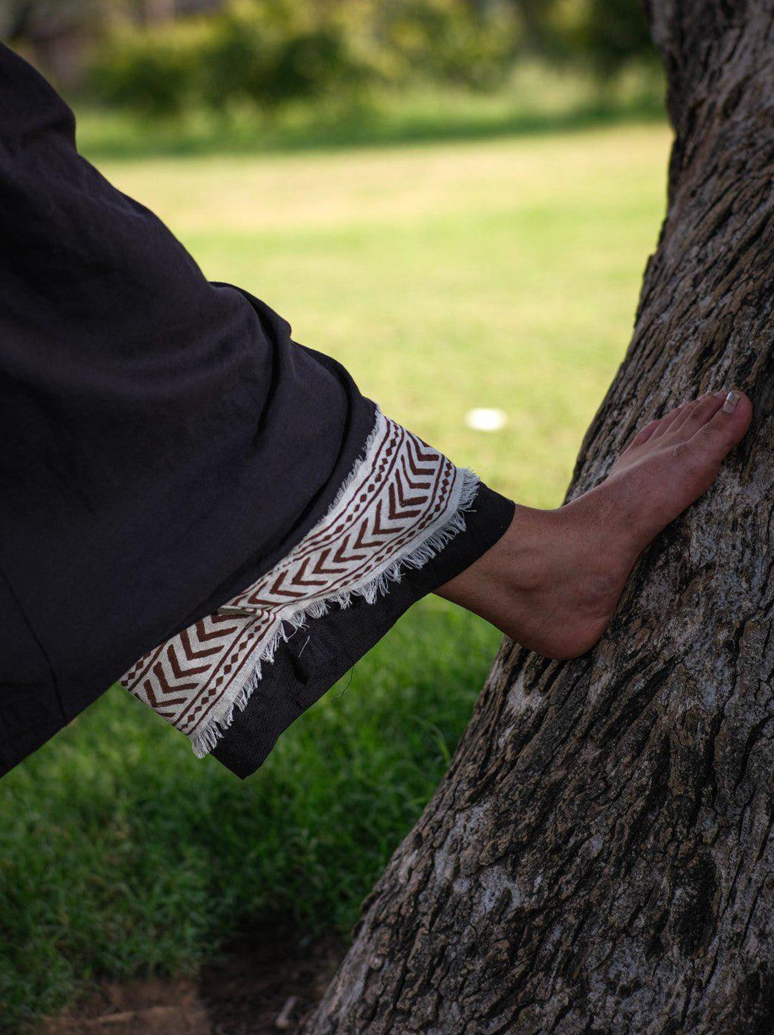 Yogi Plazo Pants: Boho Cotton-jute Bohemian Pants - Etsy