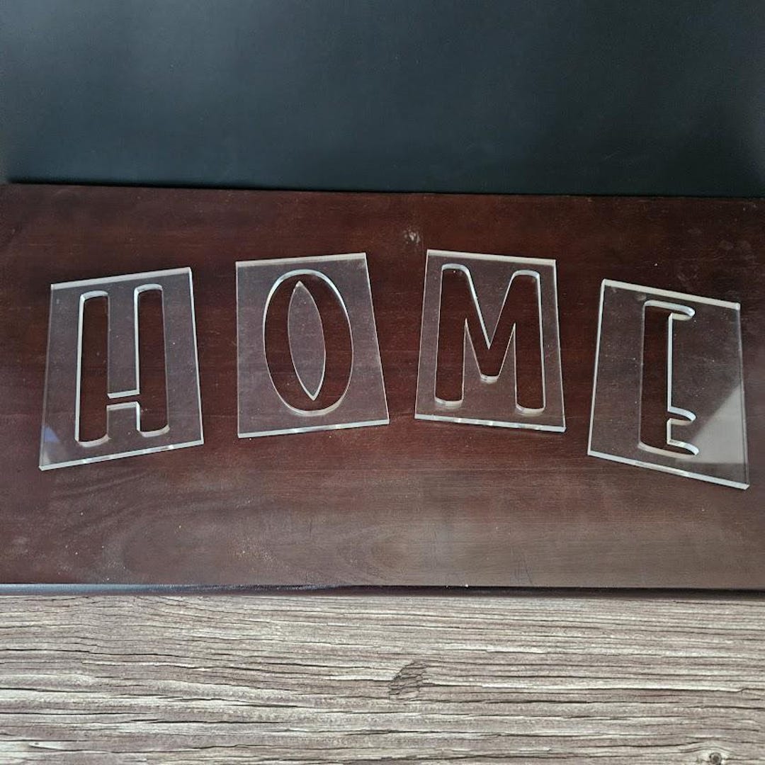 Casual Font Lettering Acrylic Router Template - Etsy