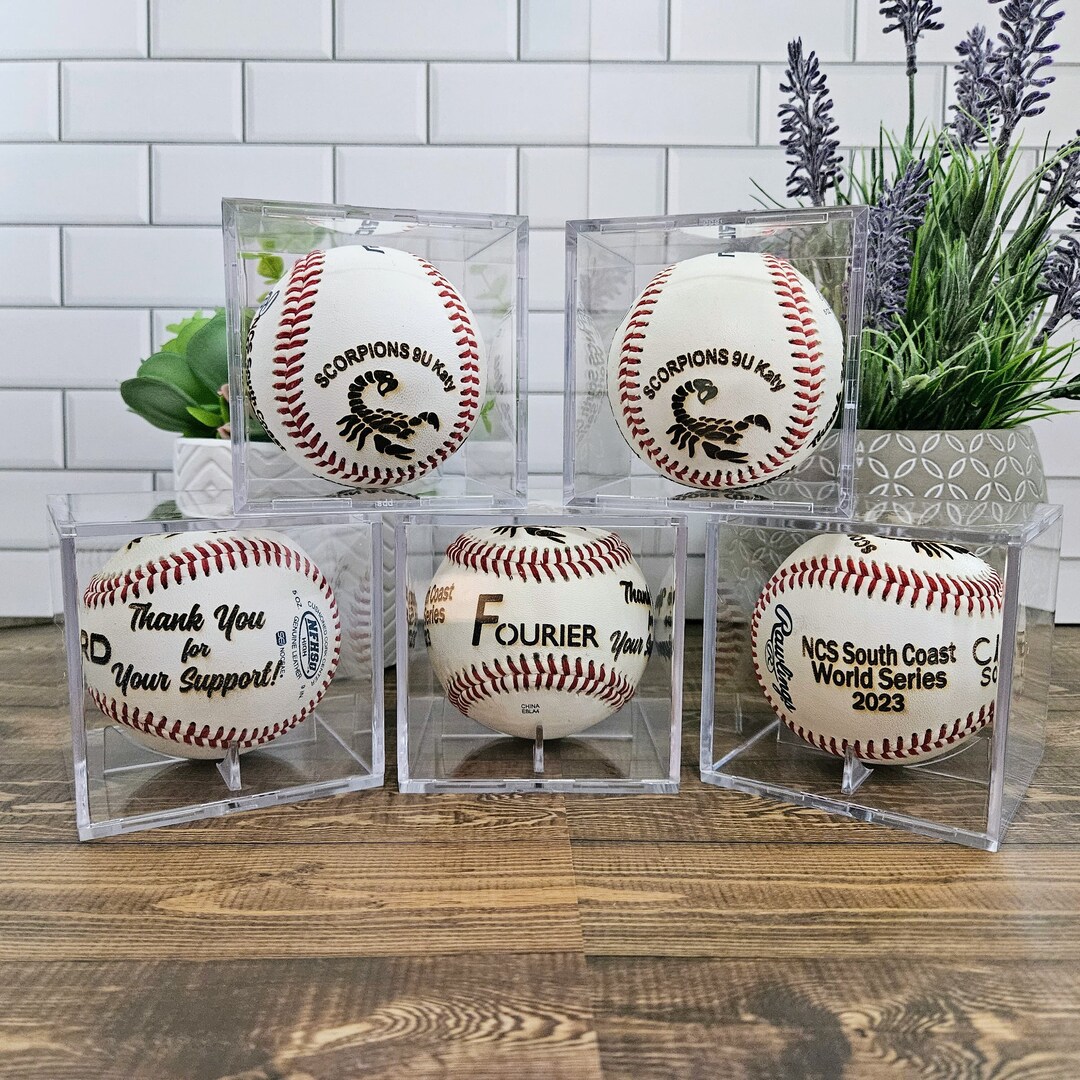 Laser Engraved Baseball: Custom Team Awards, Coach Gift - Etsy