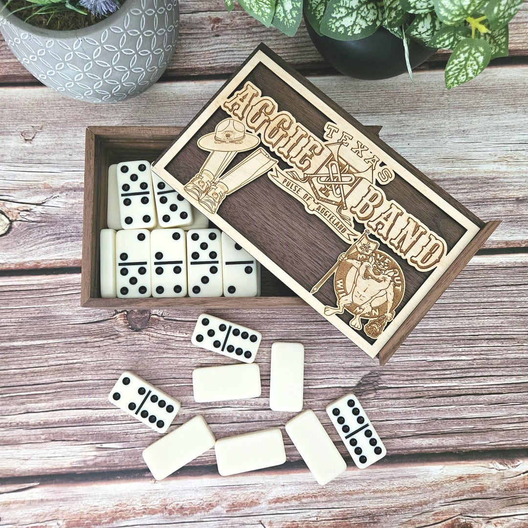 Handcrafted Custom Walnut Dominoes Storage Box With Dominoes Included ...