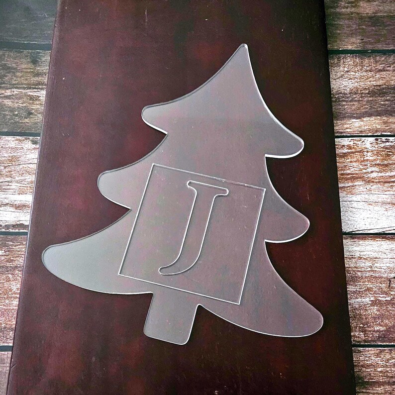 Initial Christmas Tree Router Template - Etsy