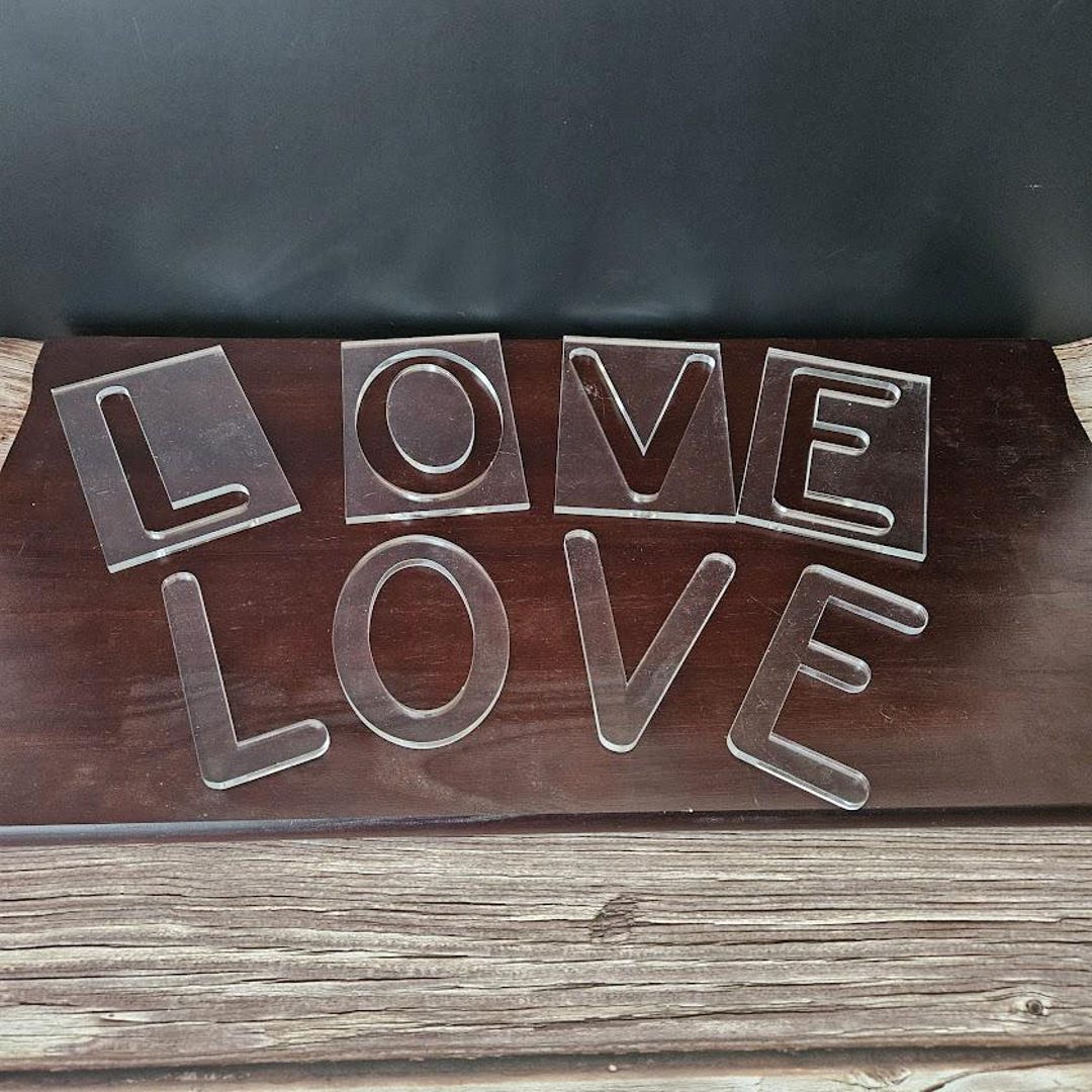 Acrylic Lettering Font 2 Router Template - Etsy