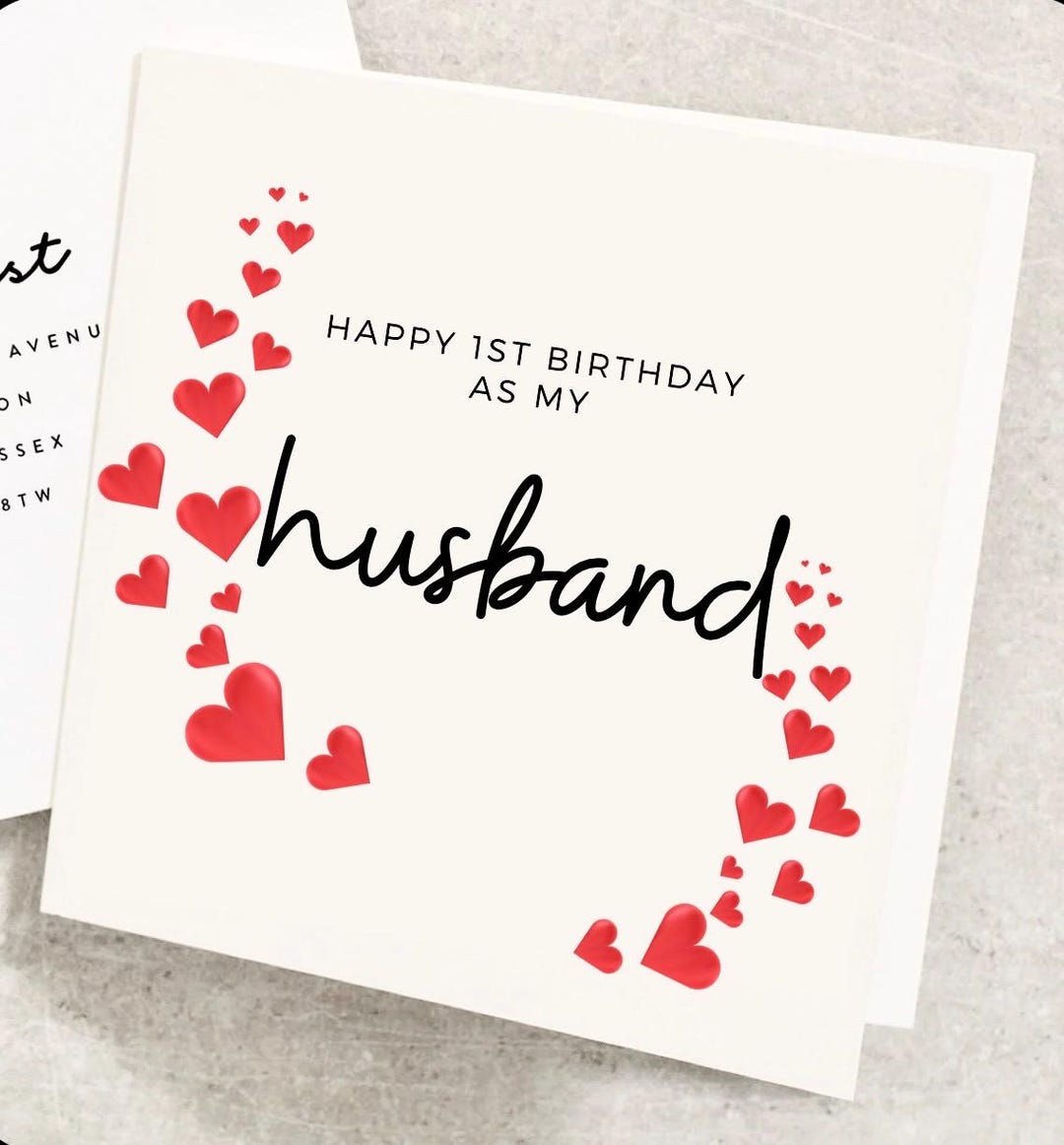 Husband Birthday Card, Birthday Card for Husband, Happy Birthday ...