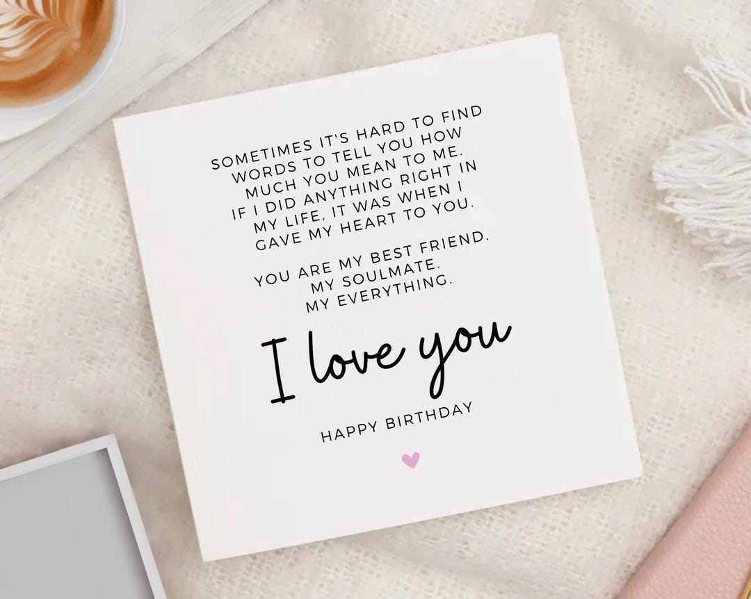 Boyfriend Birthday Card, Birthday Cards for Him, Birthday Card for ...