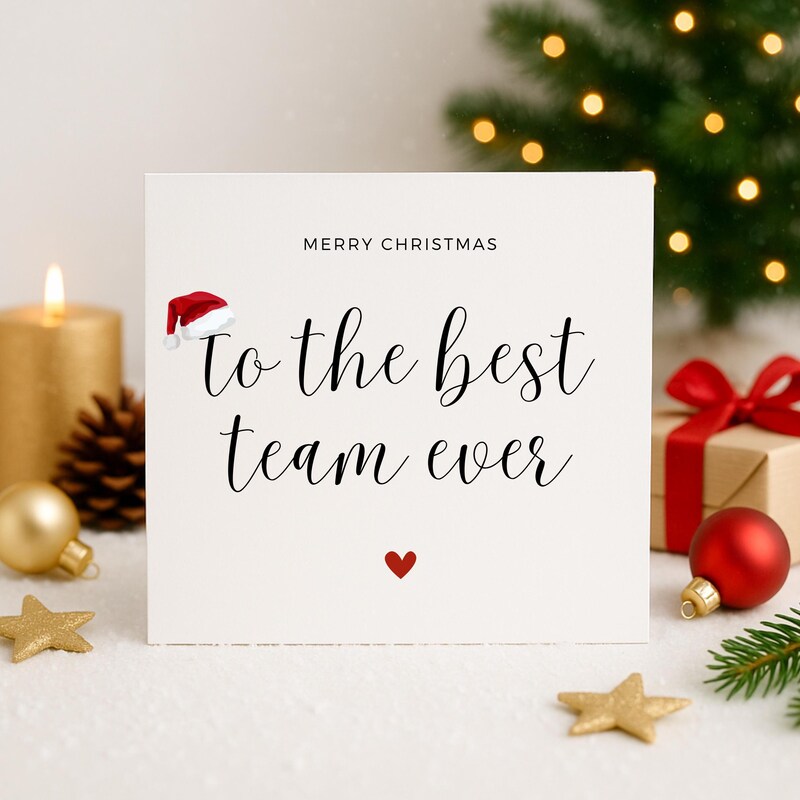 Christmas Cards for Work Team - Etsy UK