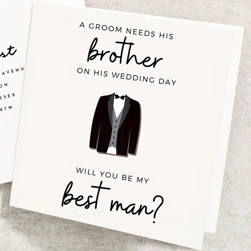 Best Man Card - Etsy UK