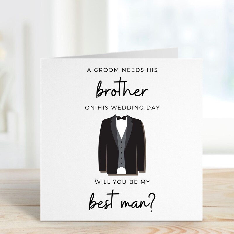 Best Man Card - Etsy UK