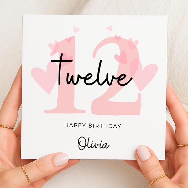12th Birthday - Etsy
