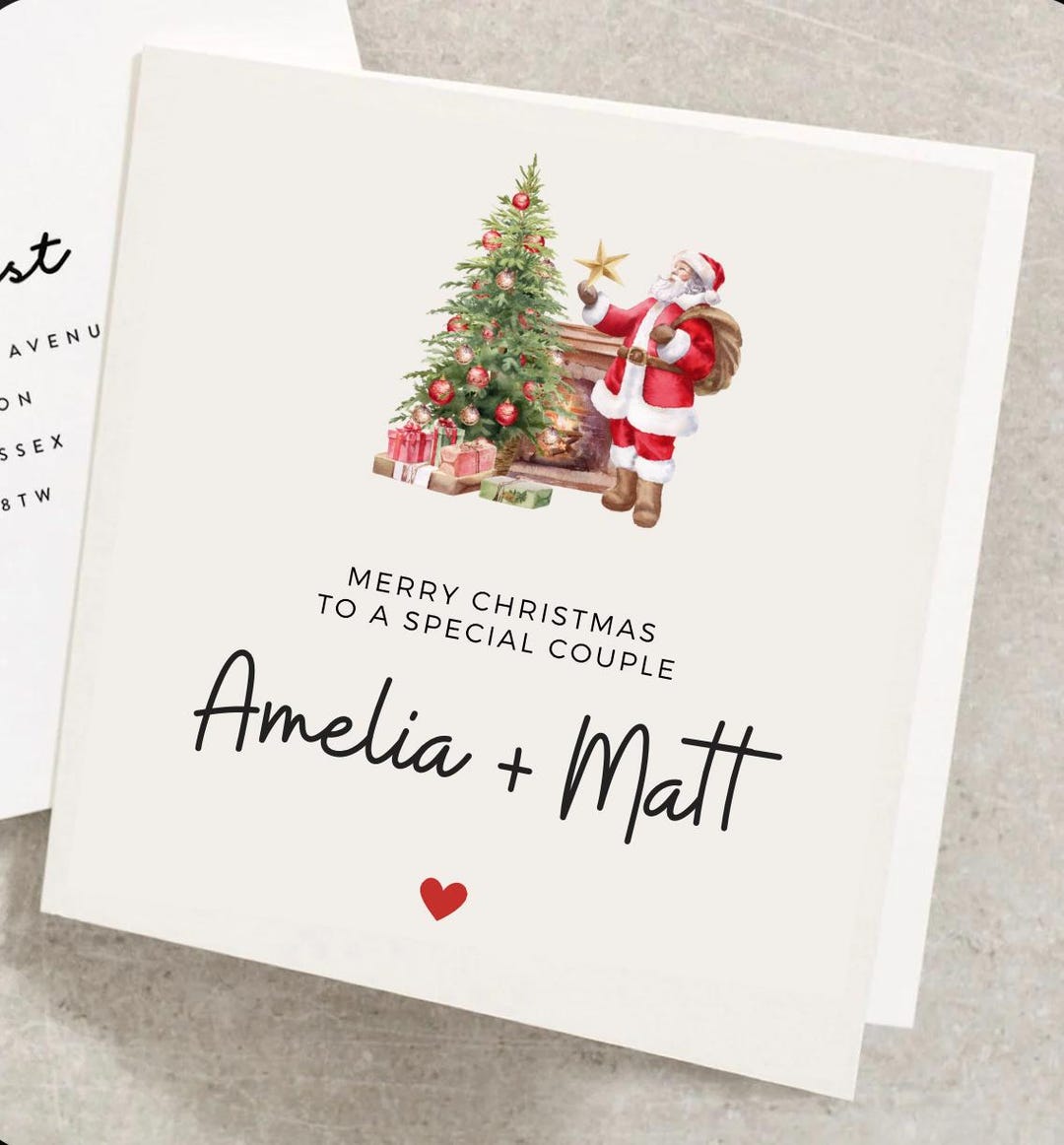 Special Couple Christmas Card, Christmas Card Couple, Both of You ...