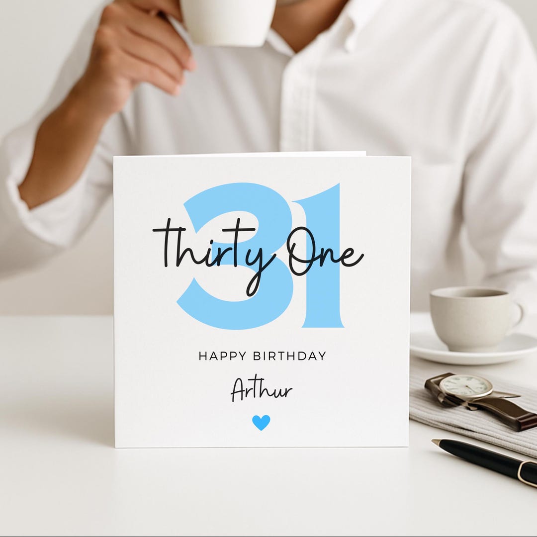 31st Birthday Card, 31st Birthday Card for Son, 31st Birthday Gift for ...