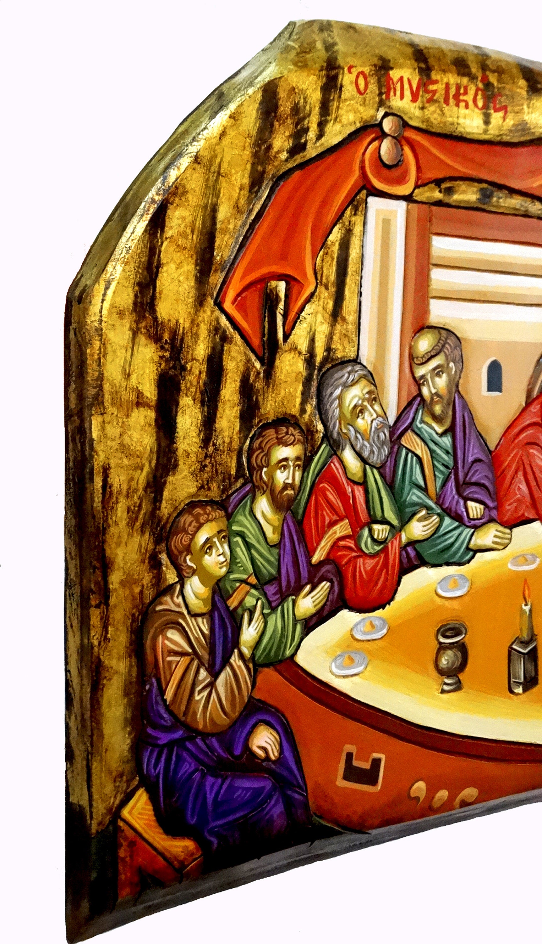 The Last Supper,mystical Supper, Handmade Wooden Byzantine Icon ...