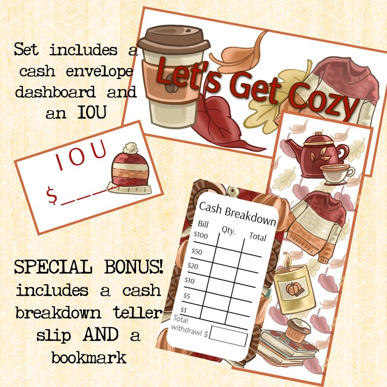 Printable Money Savings Challenge Game: Fall Theme (digital Download ...