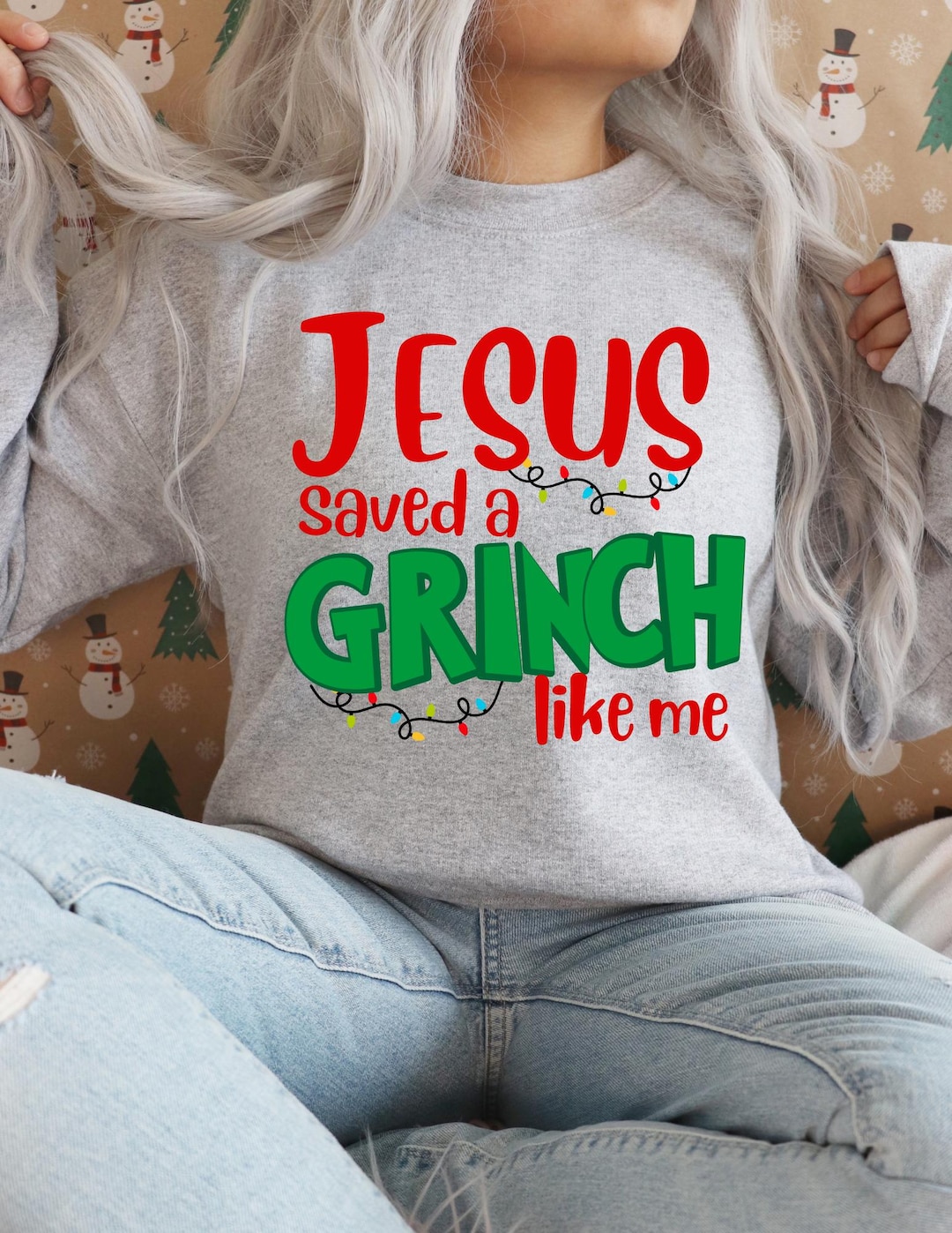 Jesus Saved a Grinch Like Me - Etsy