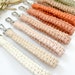 Square Macrame Wristlet Keychain Wristlet Key Wristlet Boho Macrame ...