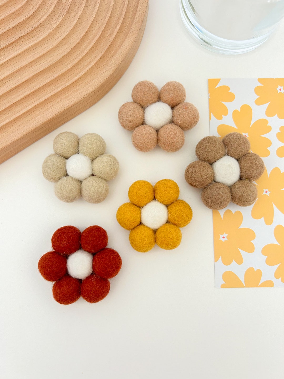 Boho Magnets Pack of 4 Fridge Magnets Daisy Mini Daisies Daisy Magnets ...