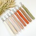 Square Macrame Wristlet Keychain Wristlet Key Wristlet Boho Macrame ...