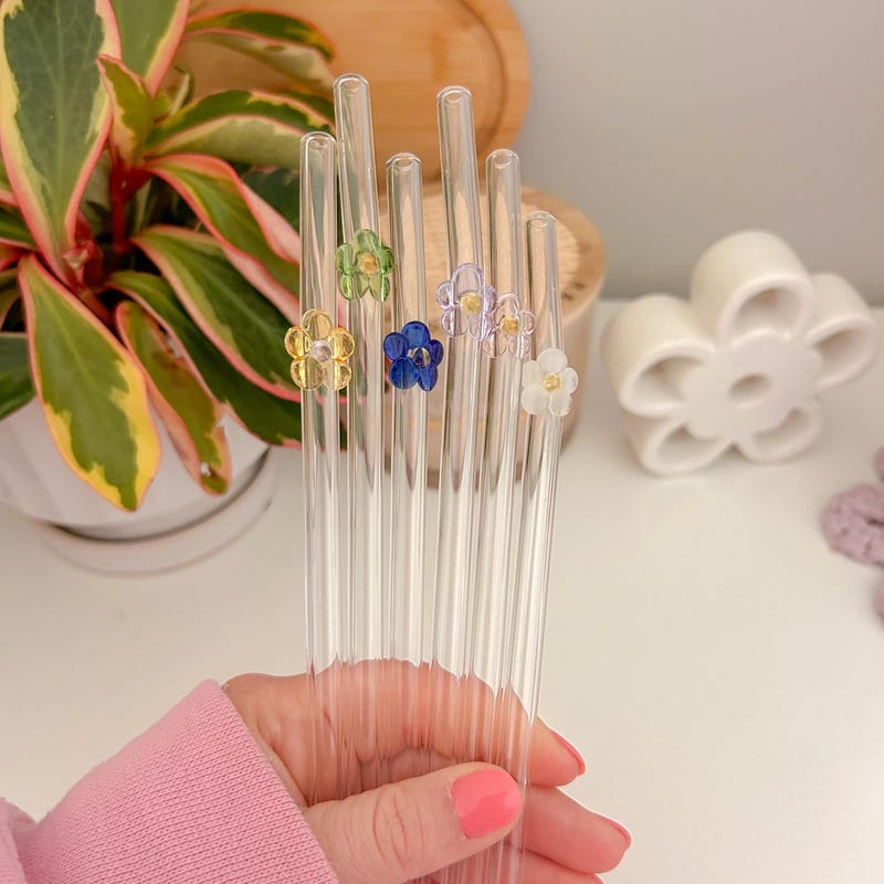 Glass Straws - Etsy
