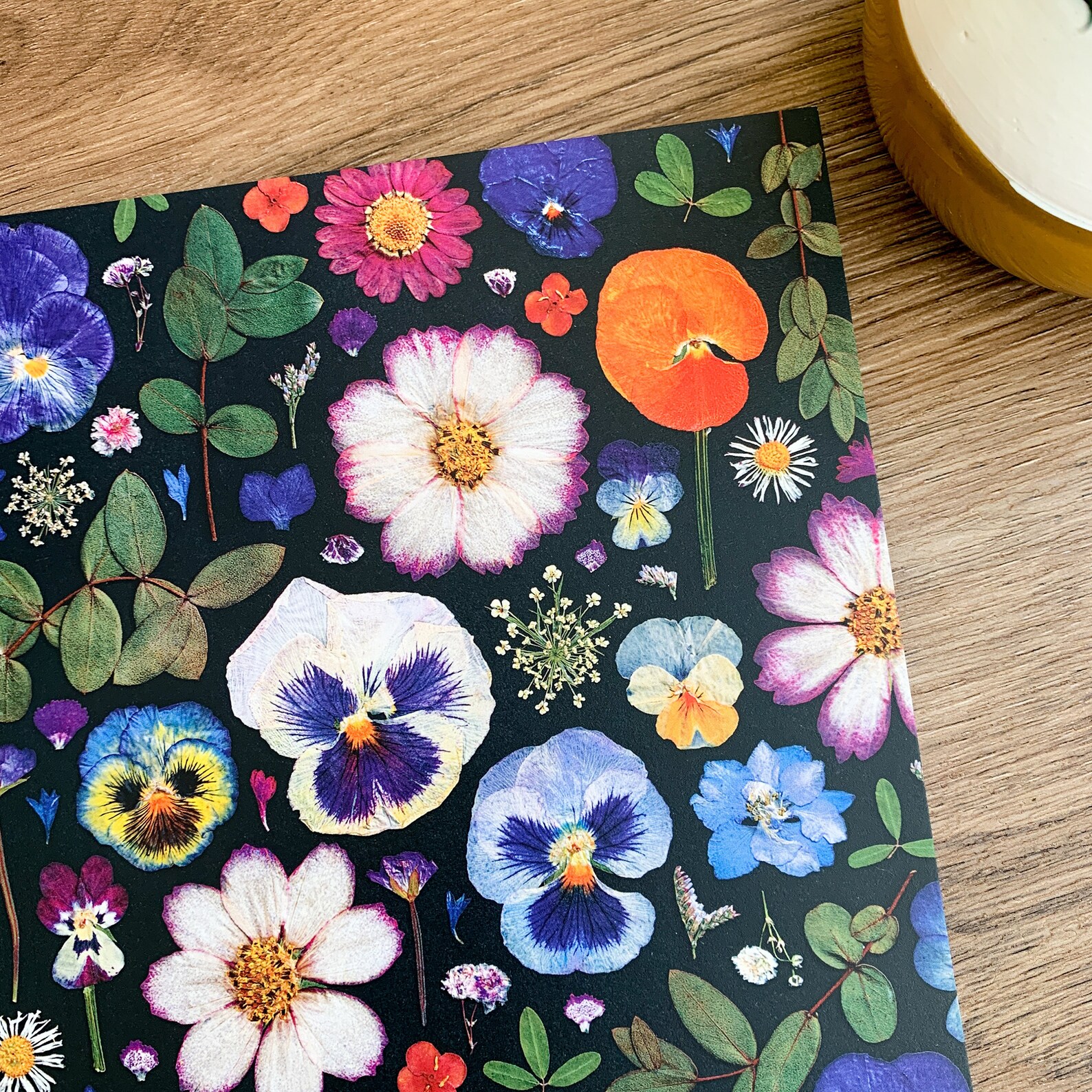 Pressed Flower Art Print |A5 Small Art Print | Flower Art Poster ...