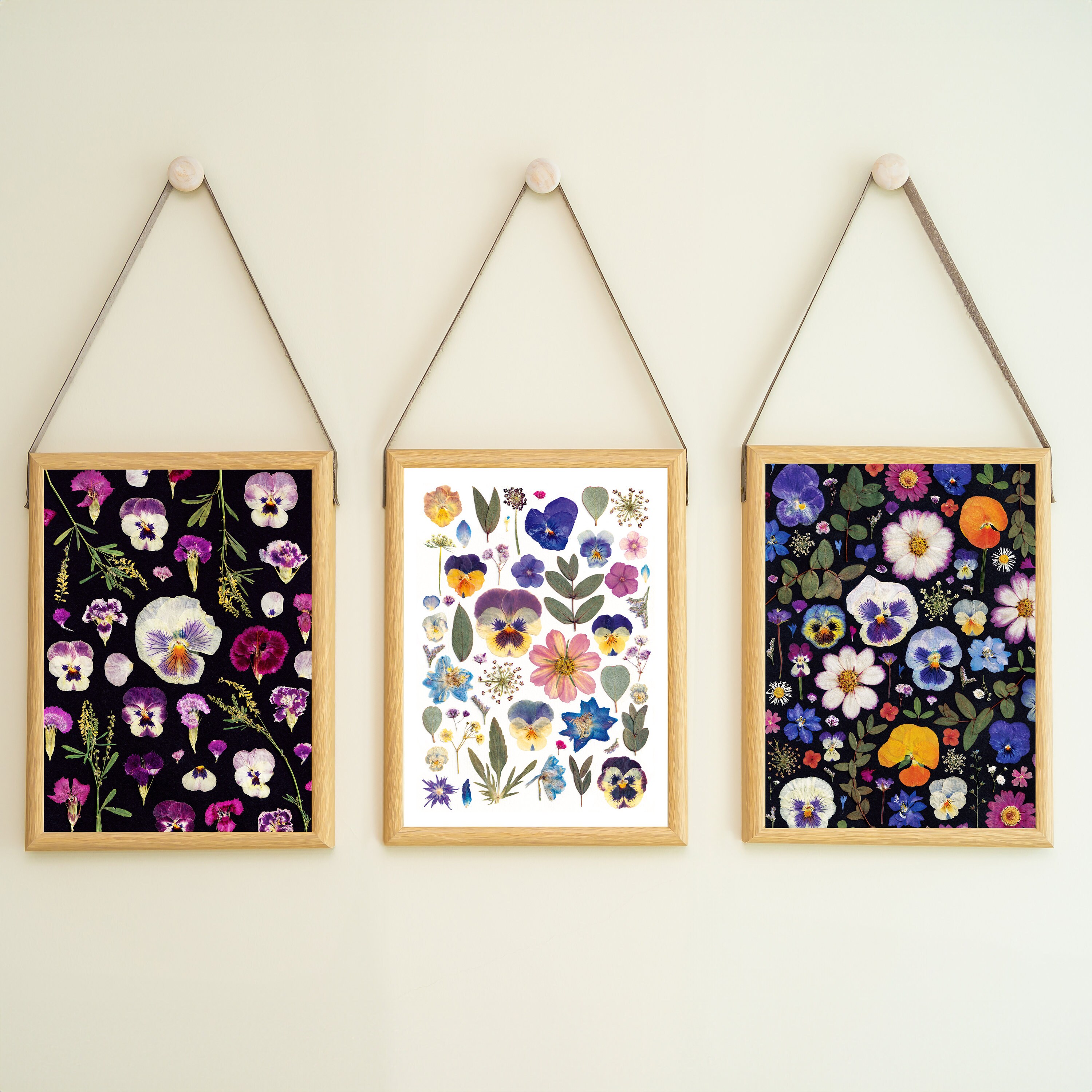 Pressed Flower Art Print |A5 Small Art Print | Flower Art Poster ...