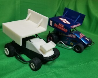 Mini Sprint Car 1/18 Scale Kit removable Hood and Tail and - Etsy