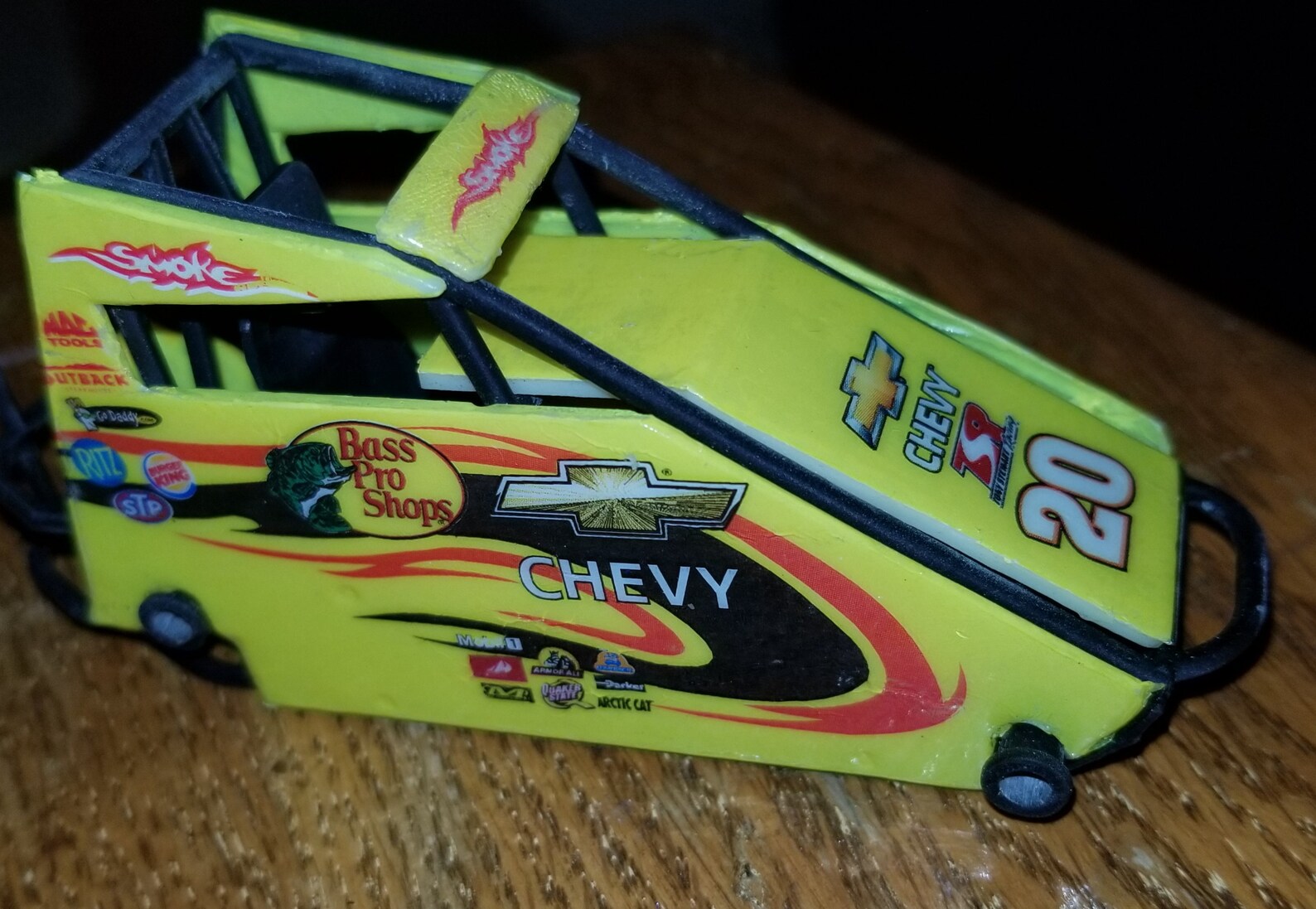 Midget, Micro, or Mini Sprint Car 1/18 Scale Model KIT, Live Rolling ...