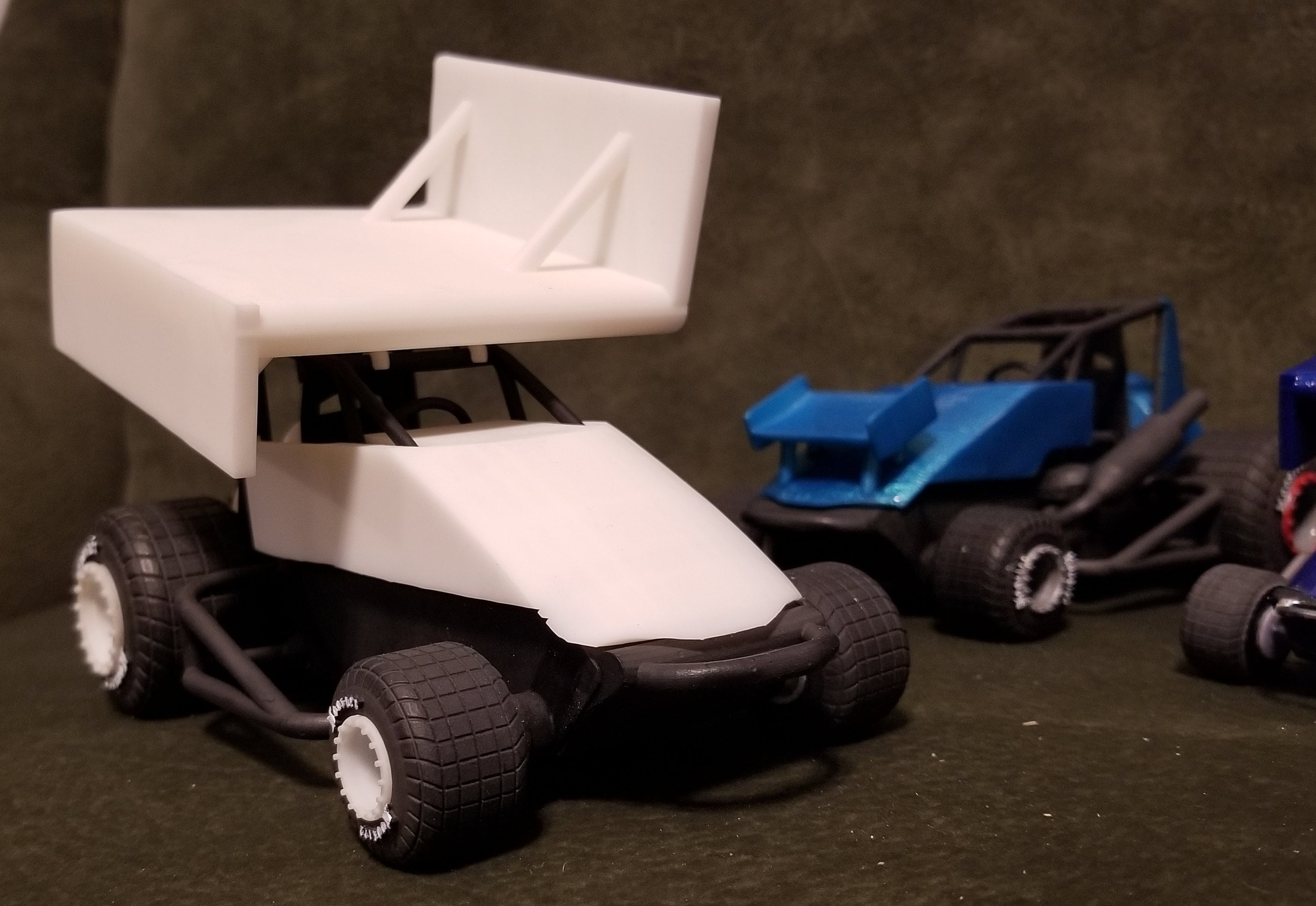 Mini Sprint Car 1/18 Scale Kit (removable Hood and Tail, and Live ...