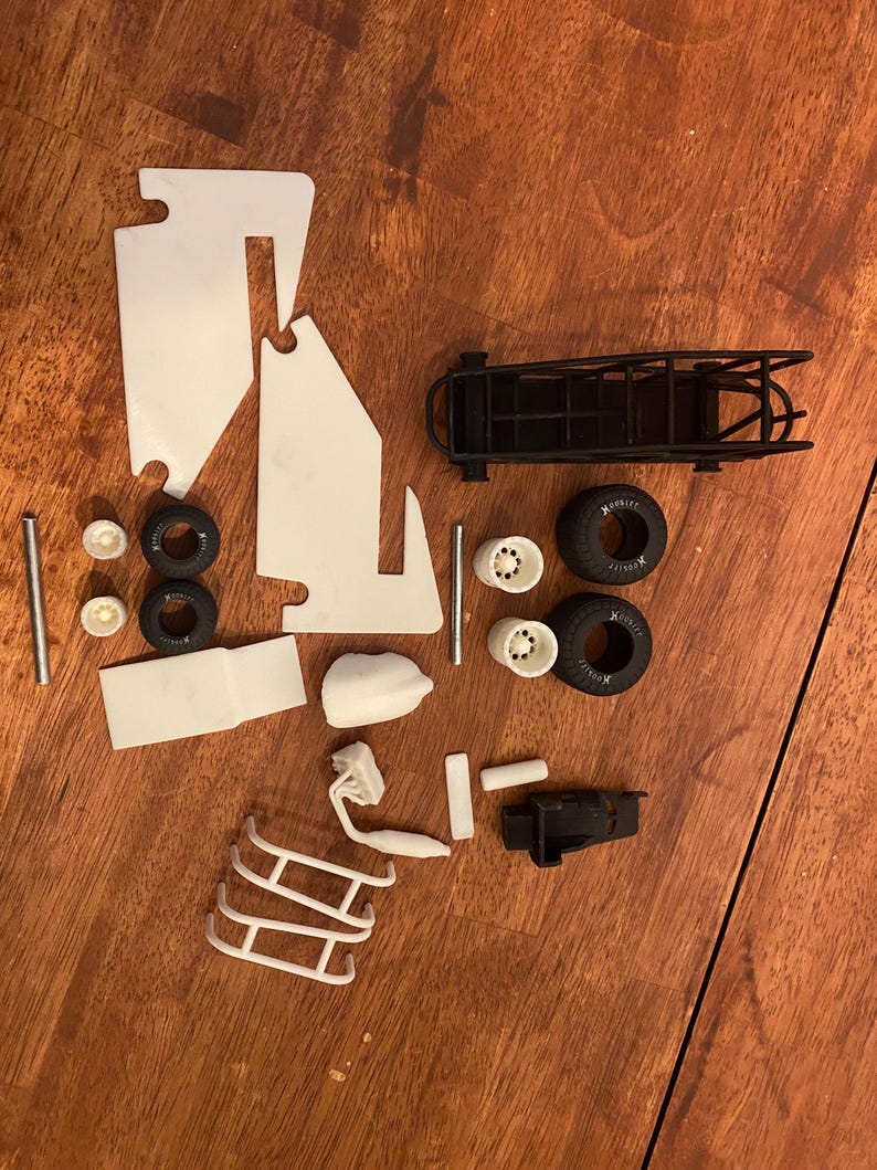 Midget, Micro, or Mini Sprint Car 1/18 Scale Model KIT, Live Rolling ...