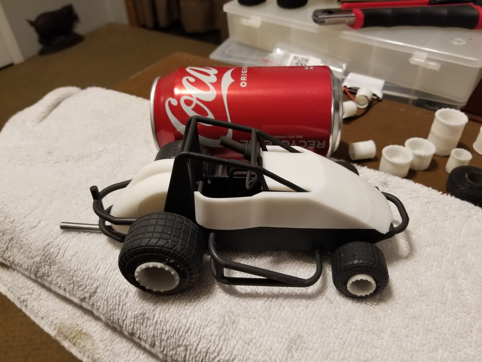Mini Sprint Car 1/18 Scale Kit (removable Hood and Tail, and Live ...