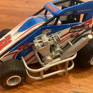 Midget, Micro, or Mini Sprint Car 1/18 Scale Model KIT, Live Rolling ...