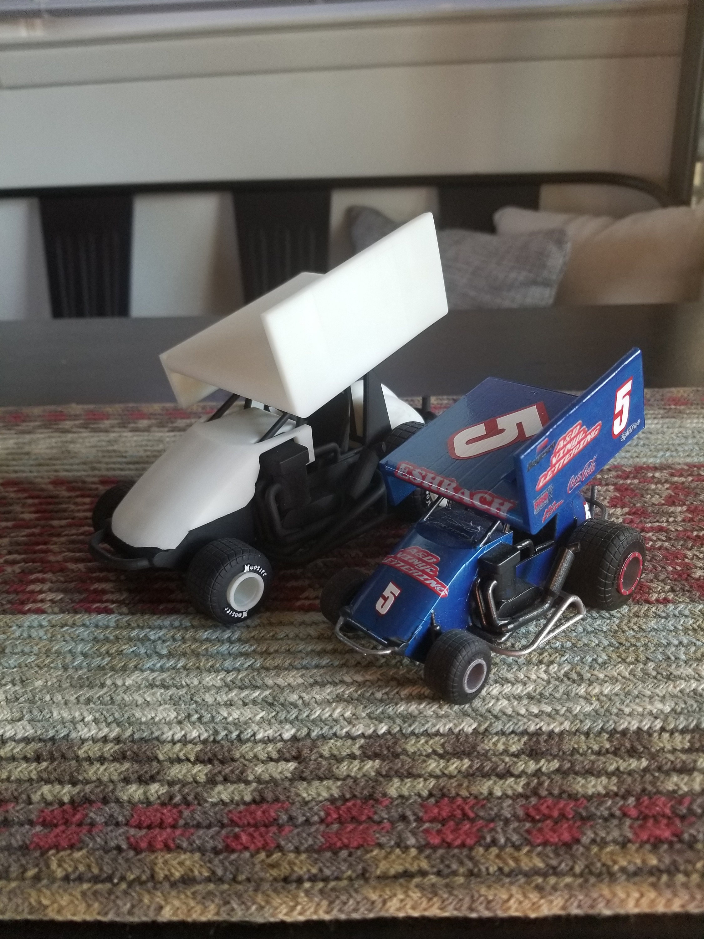 Mini Sprint Car 1/18 Scale Kit (removable Hood and Tail, and Live ...