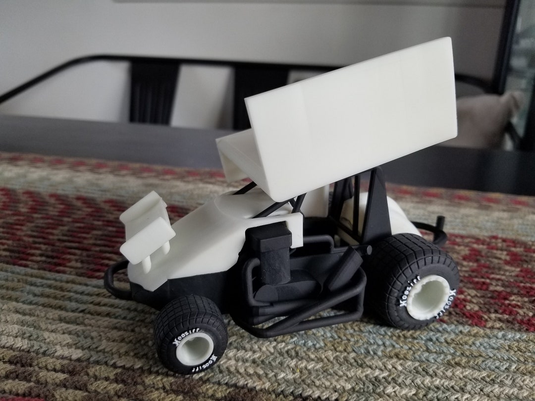 Mini Sprint Car 1/18 Scale Kit (removable Hood and Tail, and Live ...