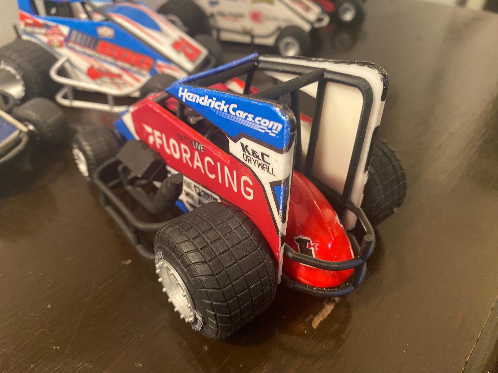 Midget, Micro, or Mini Sprint Car 1/18 Scale Model KIT, Live Rolling ...