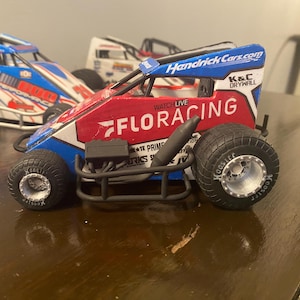 Midget, Micro, or Mini Sprint Car 1/18 Scale Model KIT, Live Rolling ...