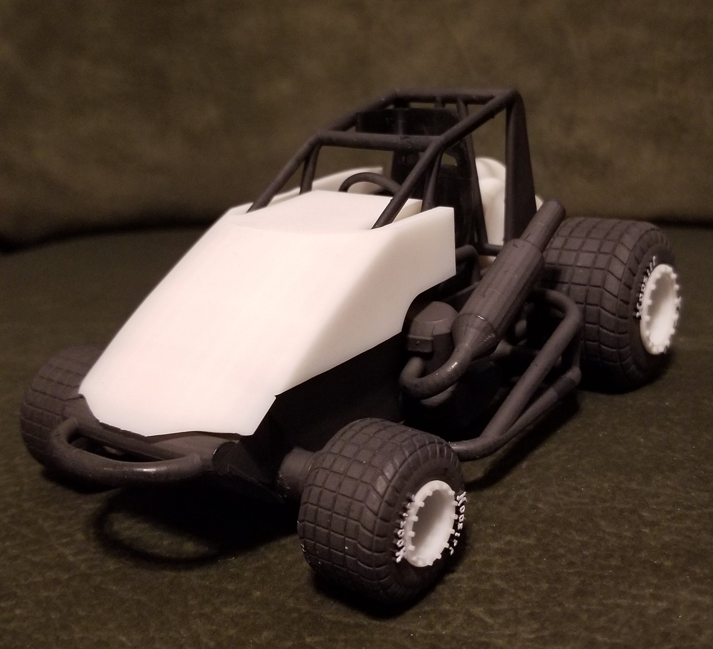 Micro Sprint Car 1/18 Scale Kit removable Hood and Tail, and Live ...