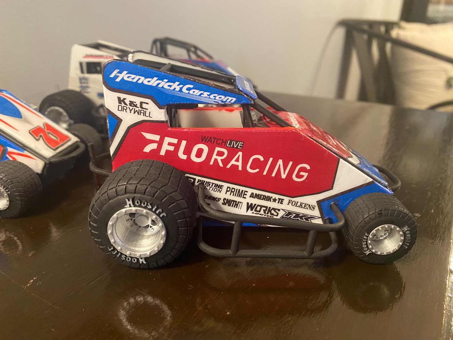 Midget, Micro, or Mini Sprint Car 1/18 Scale Model KIT, Live Rolling ...