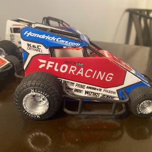 Midget, Micro, or Mini Sprint Car 1/18 Scale Model KIT, Live Rolling ...